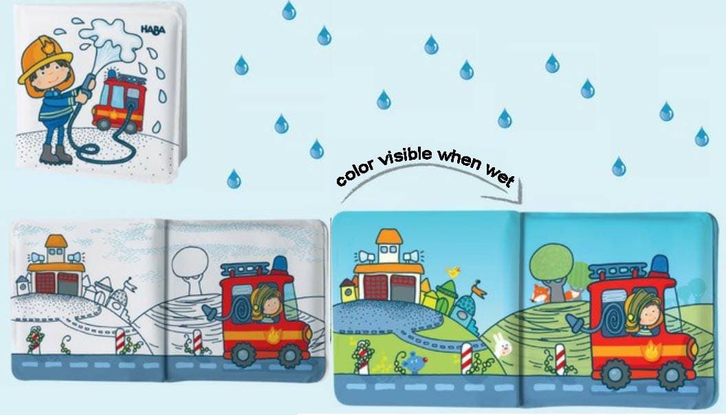 Magic Bath Book - Firefighters | HABA USA