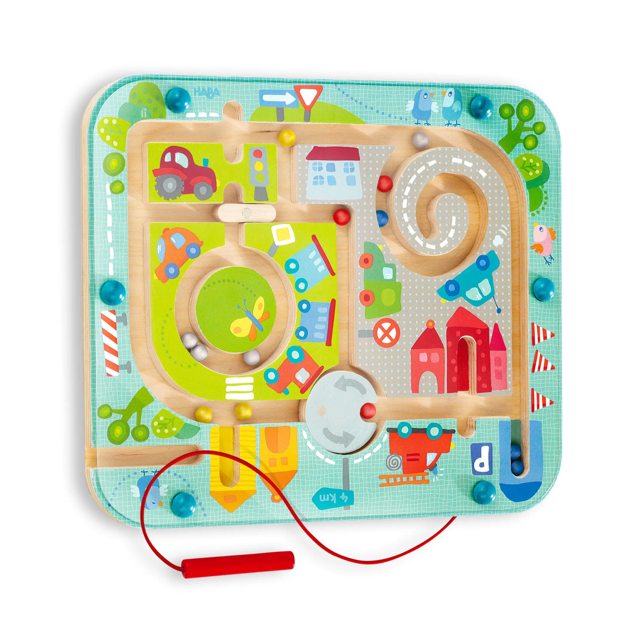 Town Maze Magnetic Puzzle Game | Durable Toys | HABA USA
